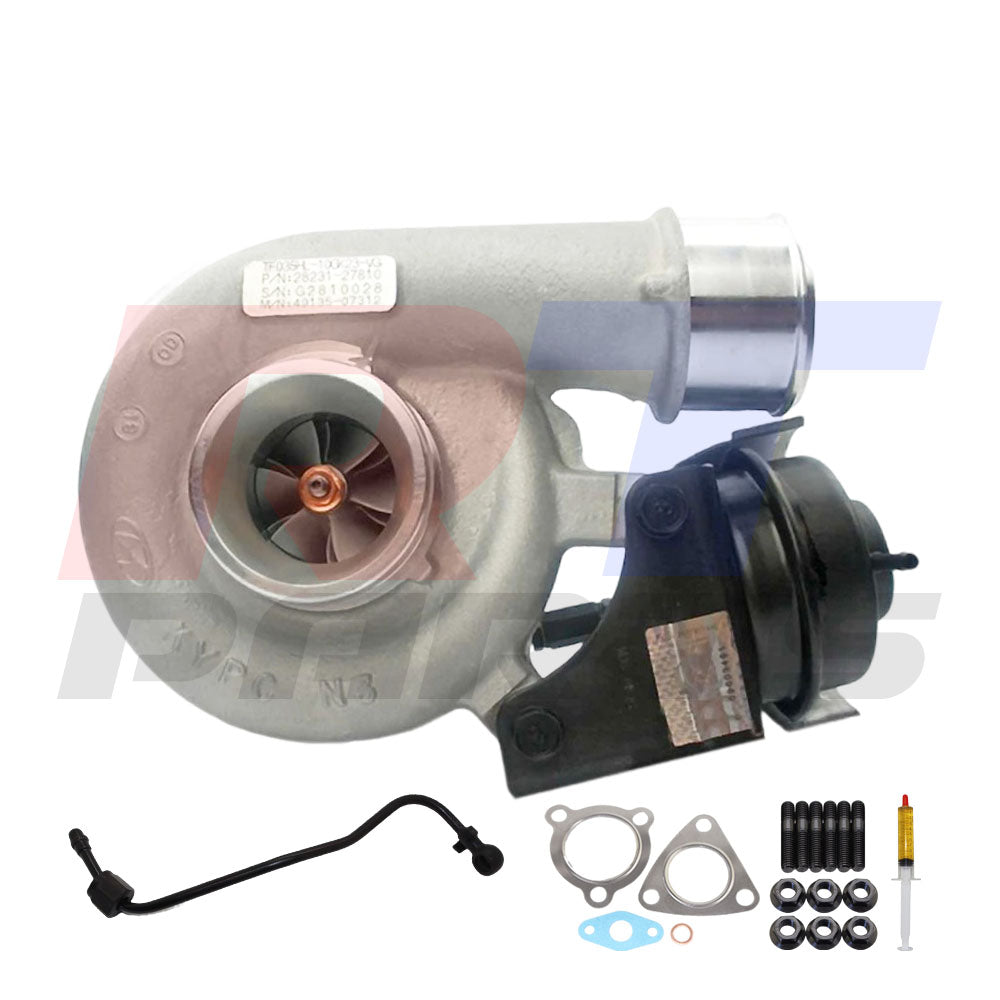 Genuine Turbo Charger TF035 With Genuine Oil Feed Pipe For Hyundai San ...