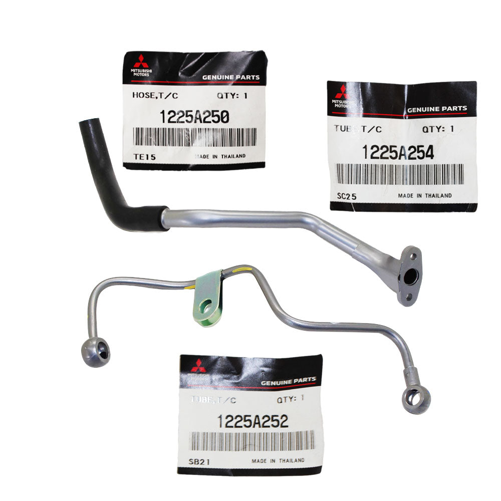 Genuine Mitsubishi Turbo Oil Feed, Return Pipe & Return Hose For Mitsu ...